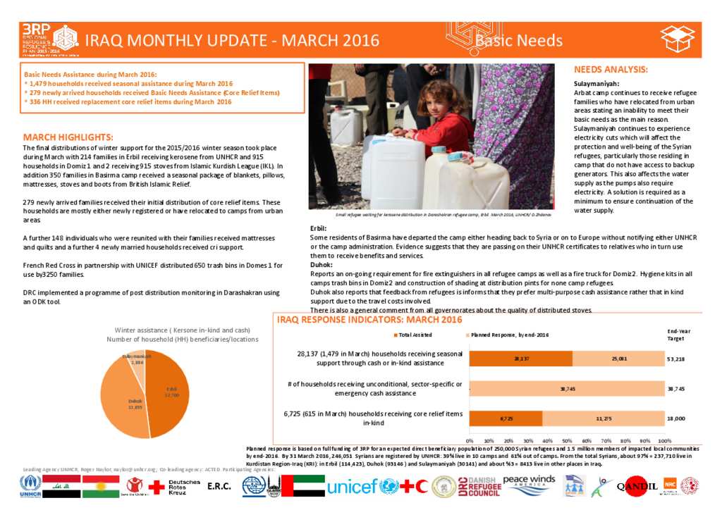 Document - Iraq 3RP Basic Needs (non-food items/NFIs, Core Relief Items ...