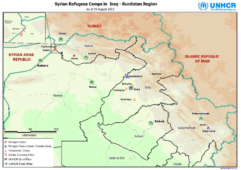 Document - Syrian Refugees camps and Settlements in Iraq -Kurdistan region