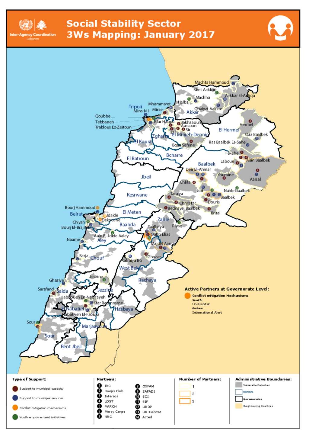 Document - Inter Agency - Lebanon - Social Stability: 3Ws Mapping ...