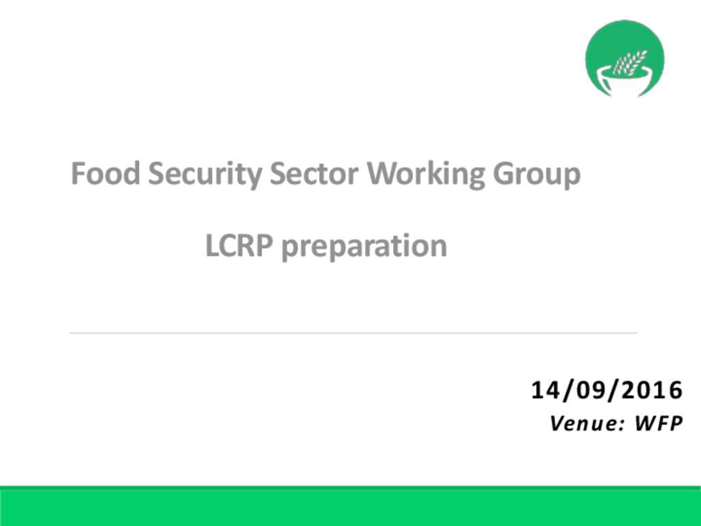 Document - FSS WG LCRP Prepartory Meeting (1) Presentation 14 09 2016