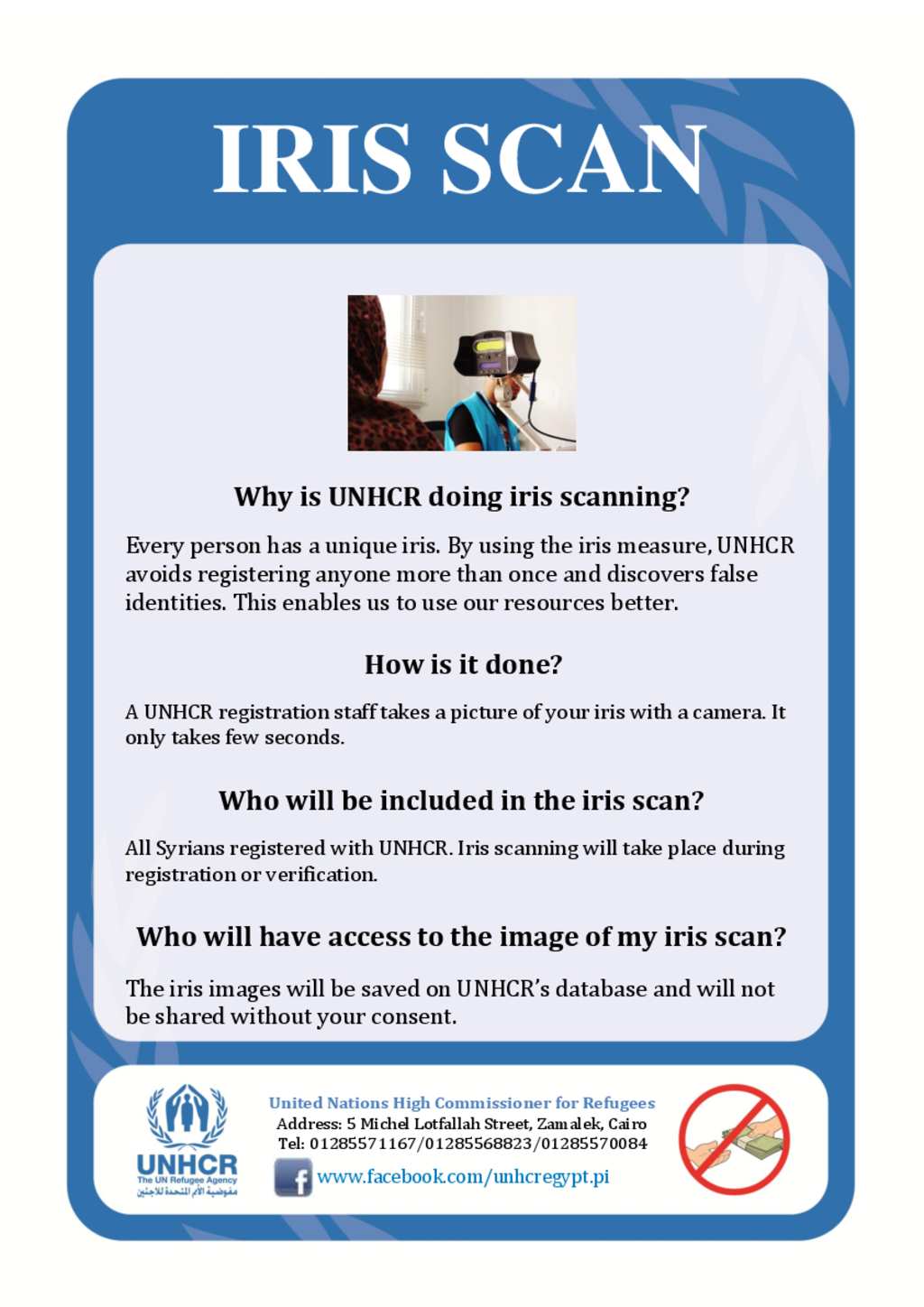 Document - UNHCR English Iris Scan poster