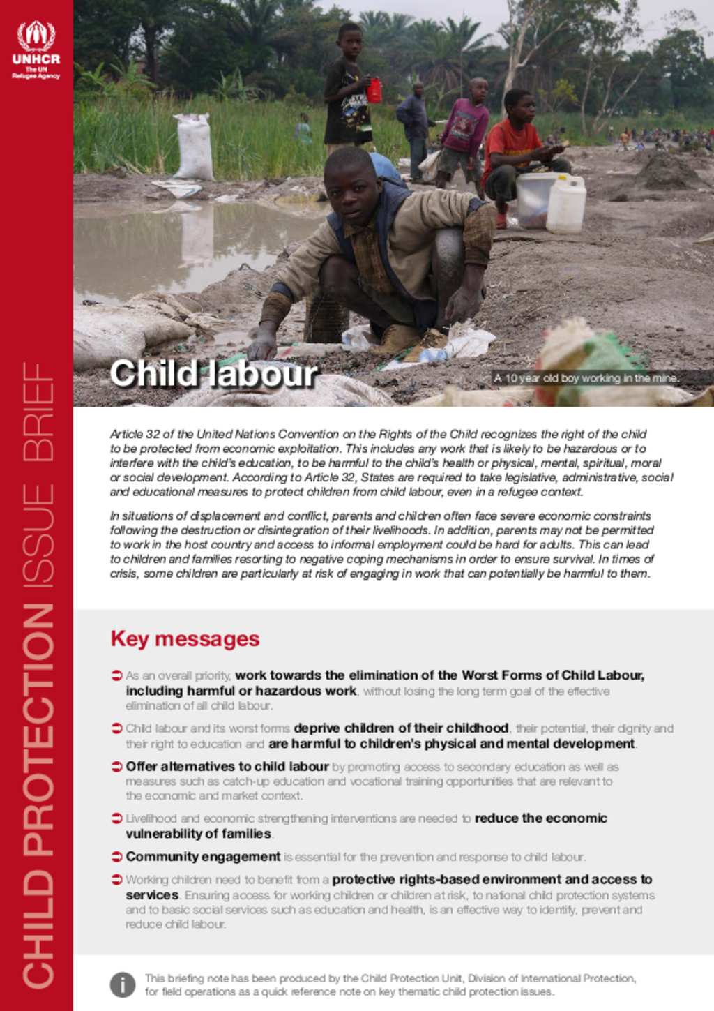 Document - Child Labour: UNHCR Issue Brief
