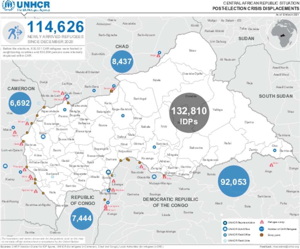 Document - UNHCR CAR Regional Situation Map 12 March 2021