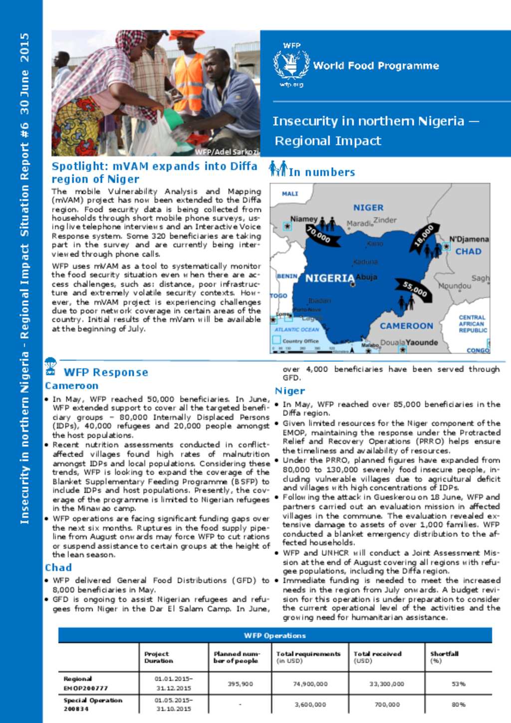 Document - WFP Insecurity in northern Nigeria Situation Report #6, 30 ...