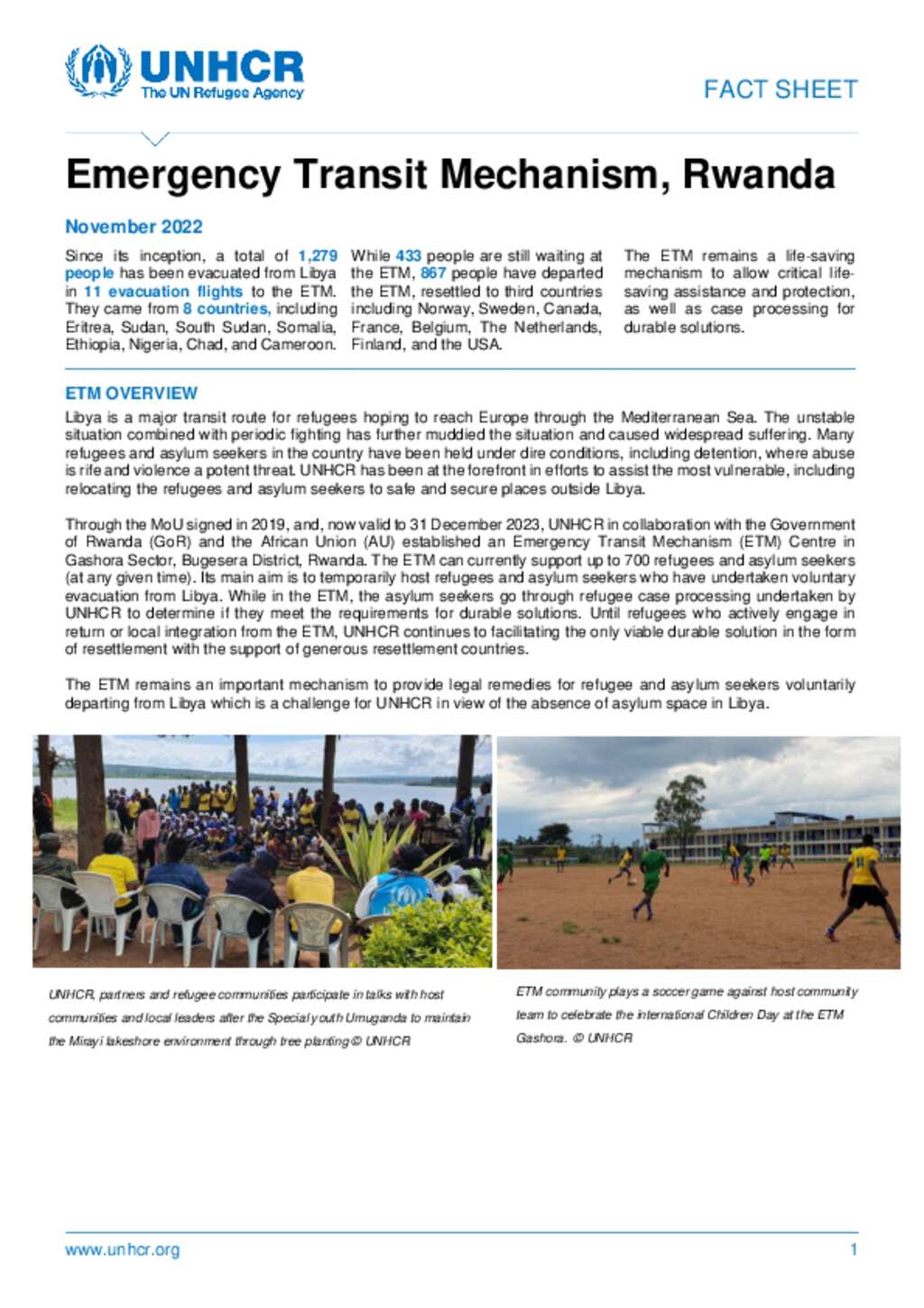 Document - Rwanda: Emergency Transit Mechanism Centre Factsheet ...