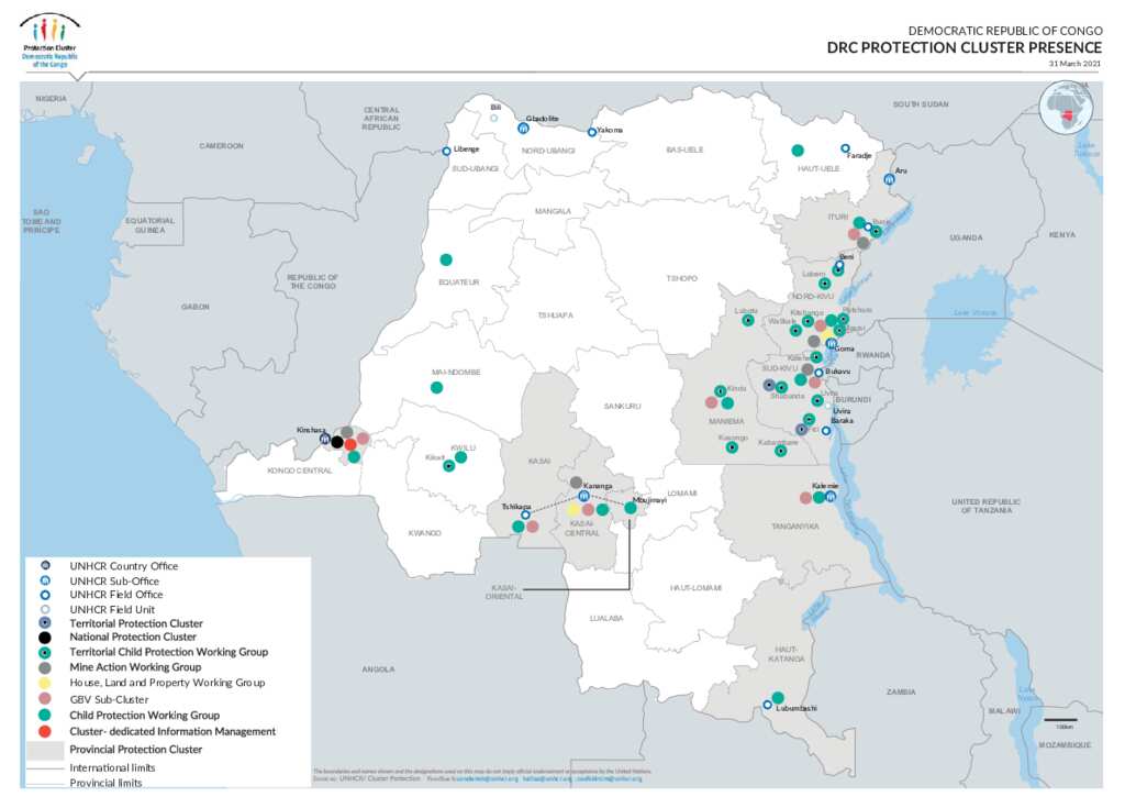 Document - DRC - Protection Cluster Presence - 31 March 2021