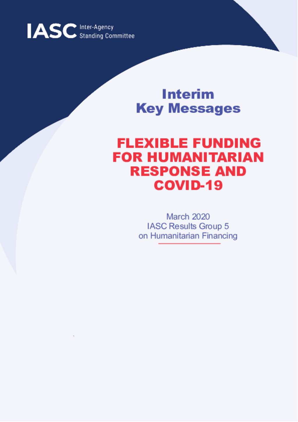 Document - IASC Interim Guidance: Flexible Funding for Humanitarian ...
