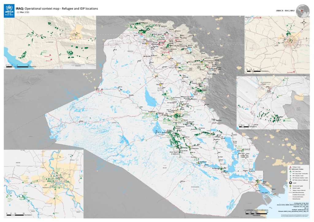 Document - UNHCR_IRAQ_Operational_Context_Map_A1L_20160322