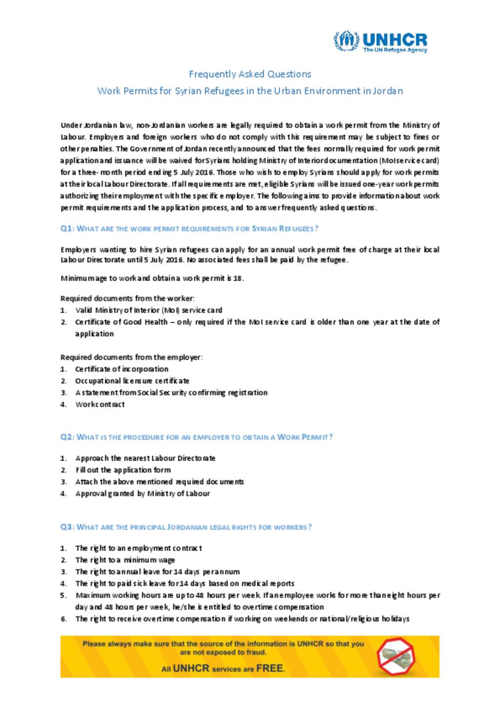 Document - Work Permits FAQs English Version