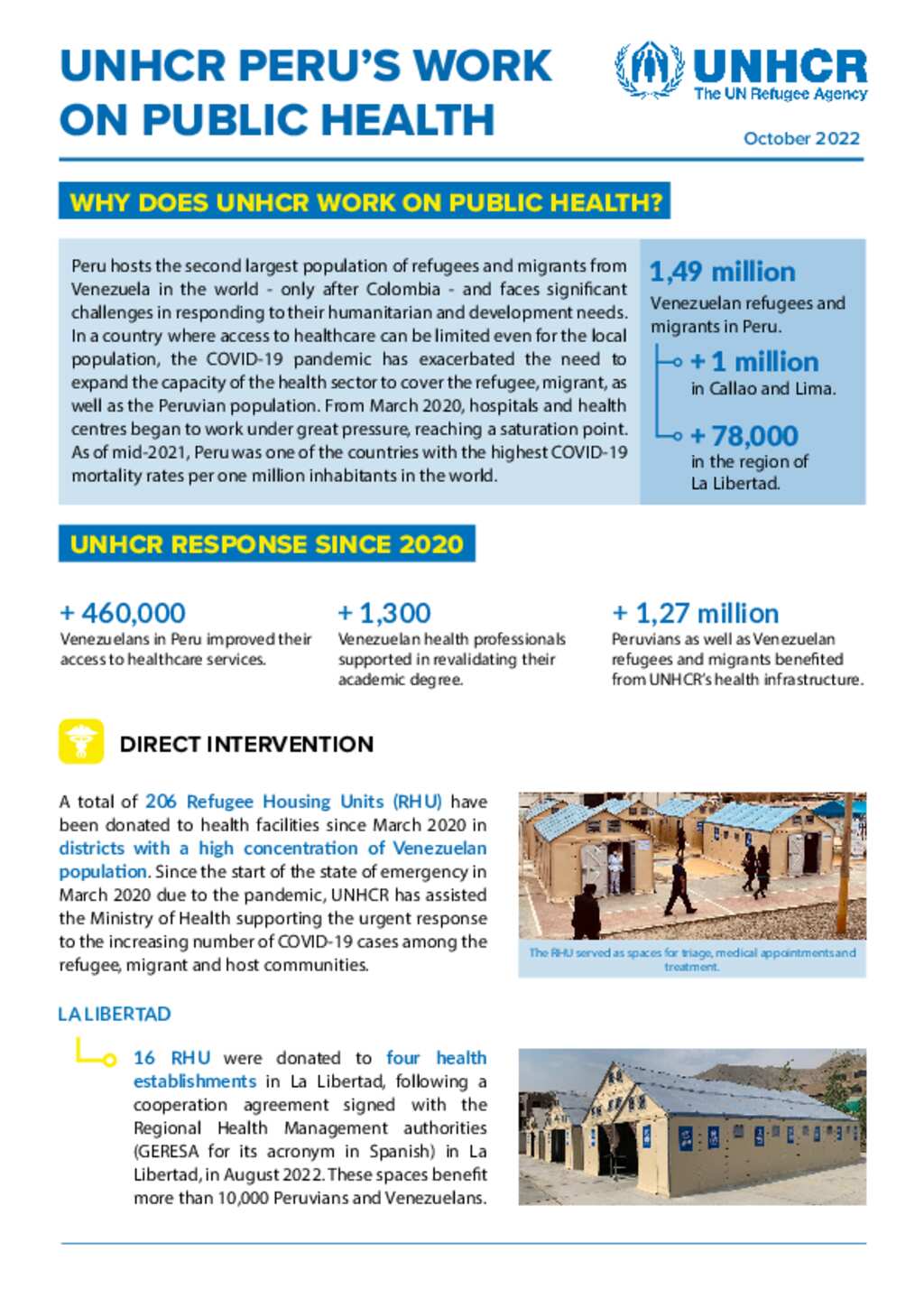 Document - UNHCR Peru's Work on Public Health