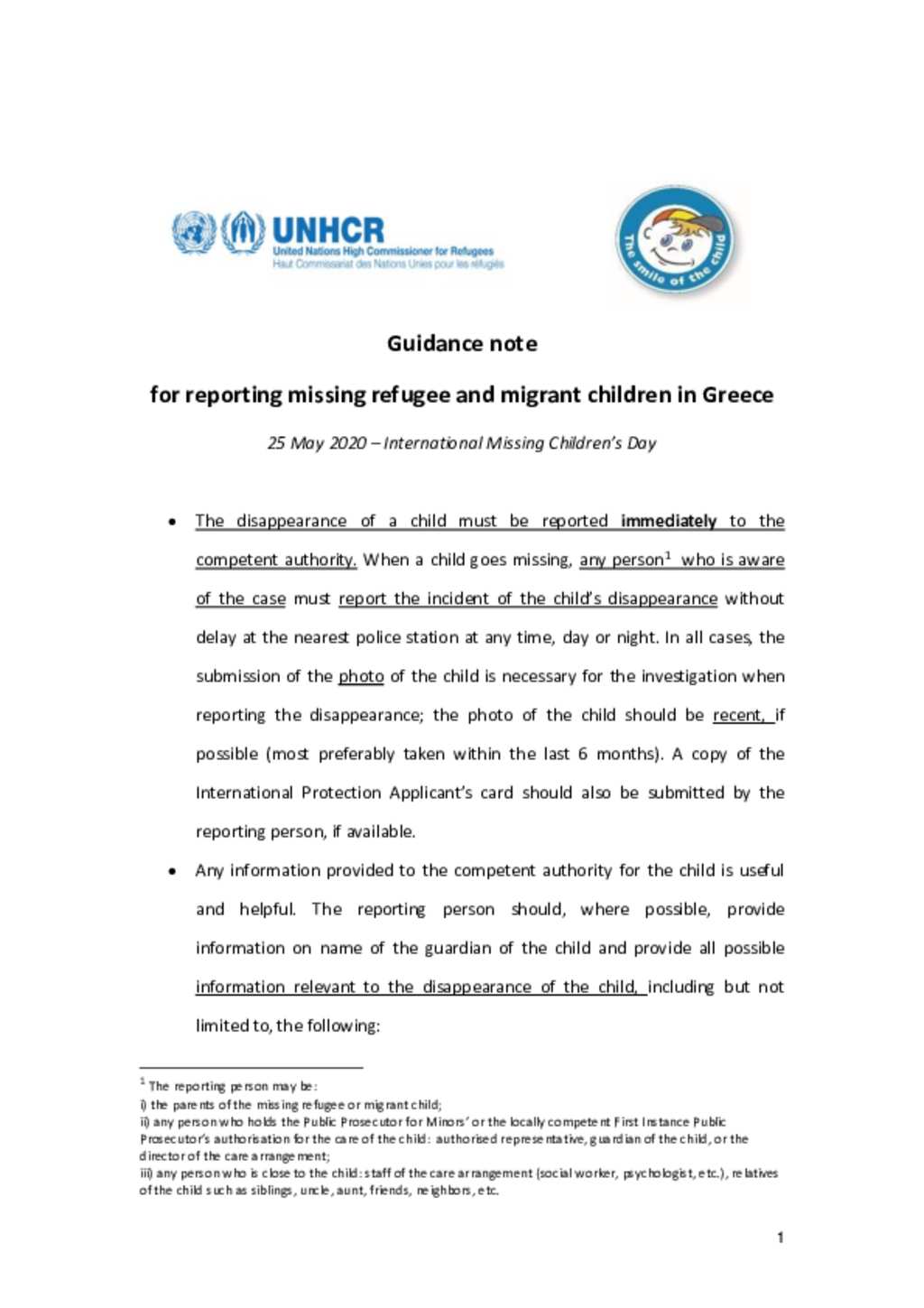 Document - Guidance note on reporting refugee and migrant missing ...