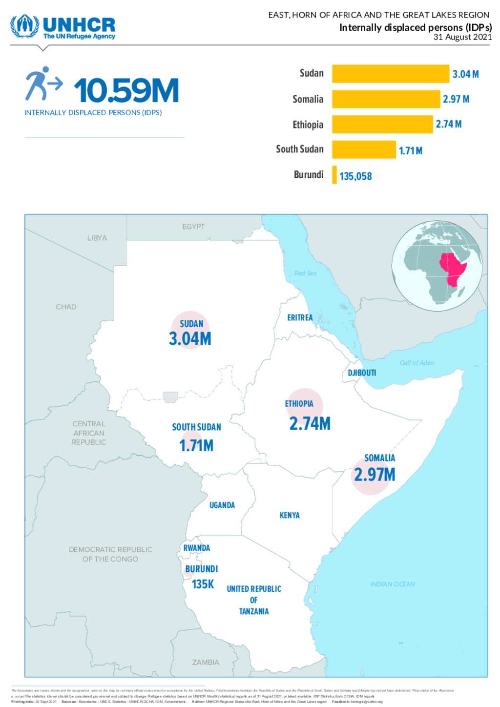 Document - Regional Dashboard RB EHAGL: IDPs Dashboard - 31 August 2021