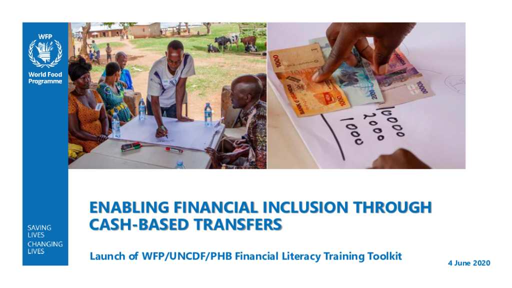 Document - ENABLING FINANCIAL INCLUSION THROUGH CASH-BASED TRANSFERS