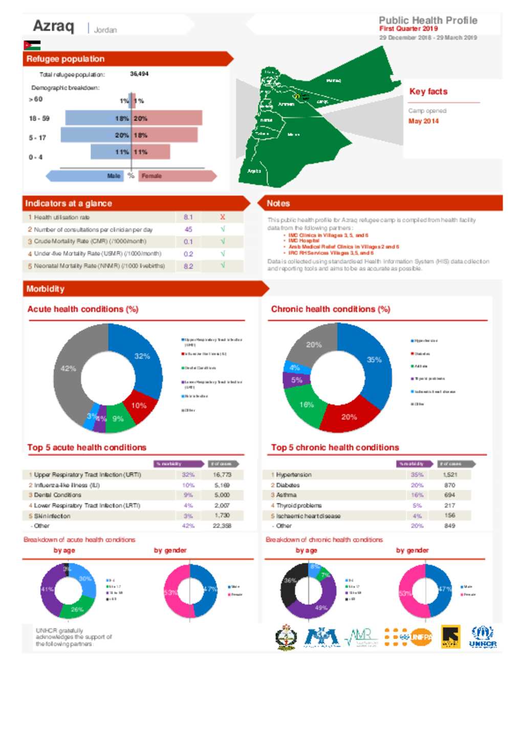 Document - Azraq Health Information System Q1 2019- Profile Report