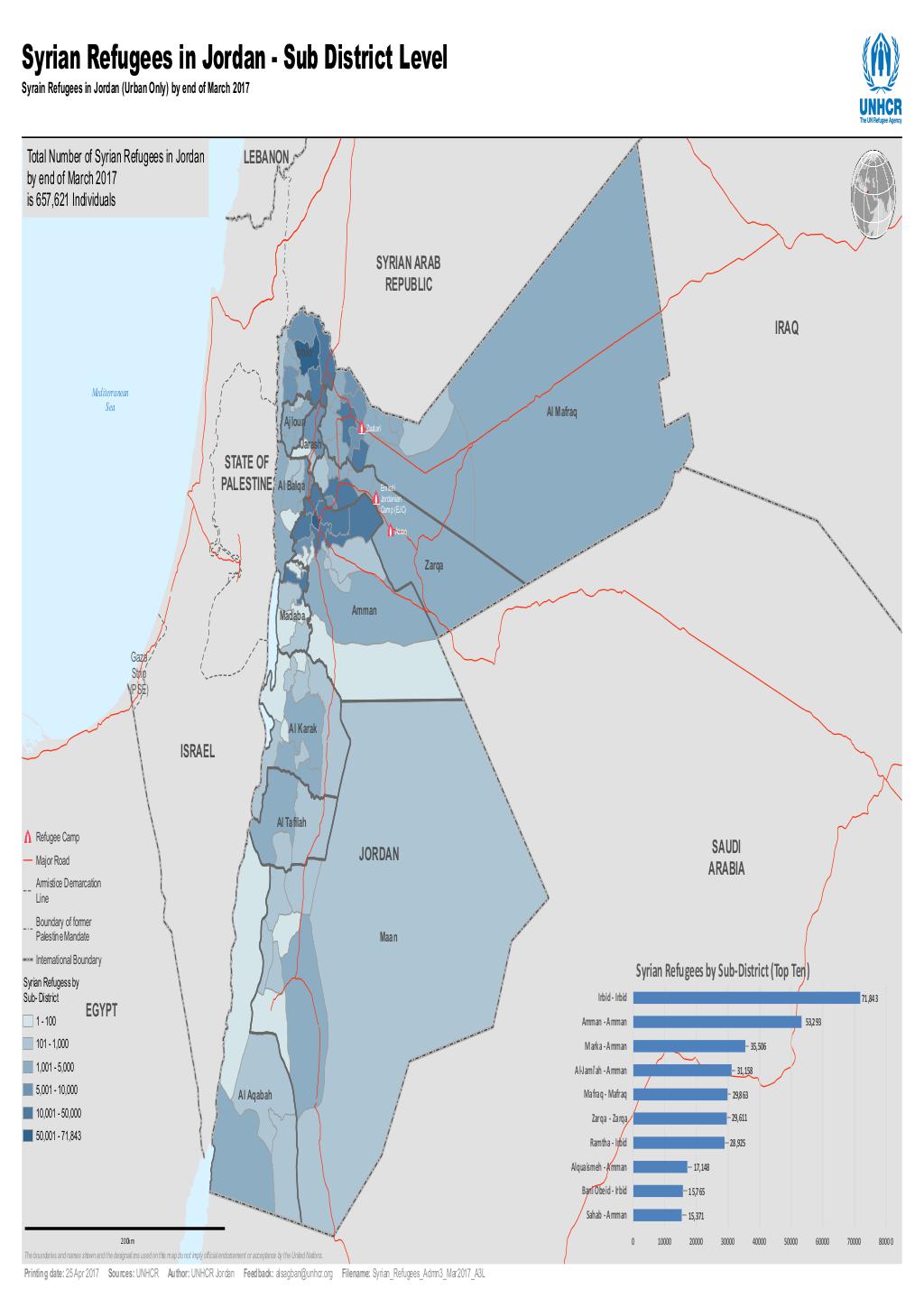 Document - Syrian Refugees in Jordan Sub District Level - Syrian ...