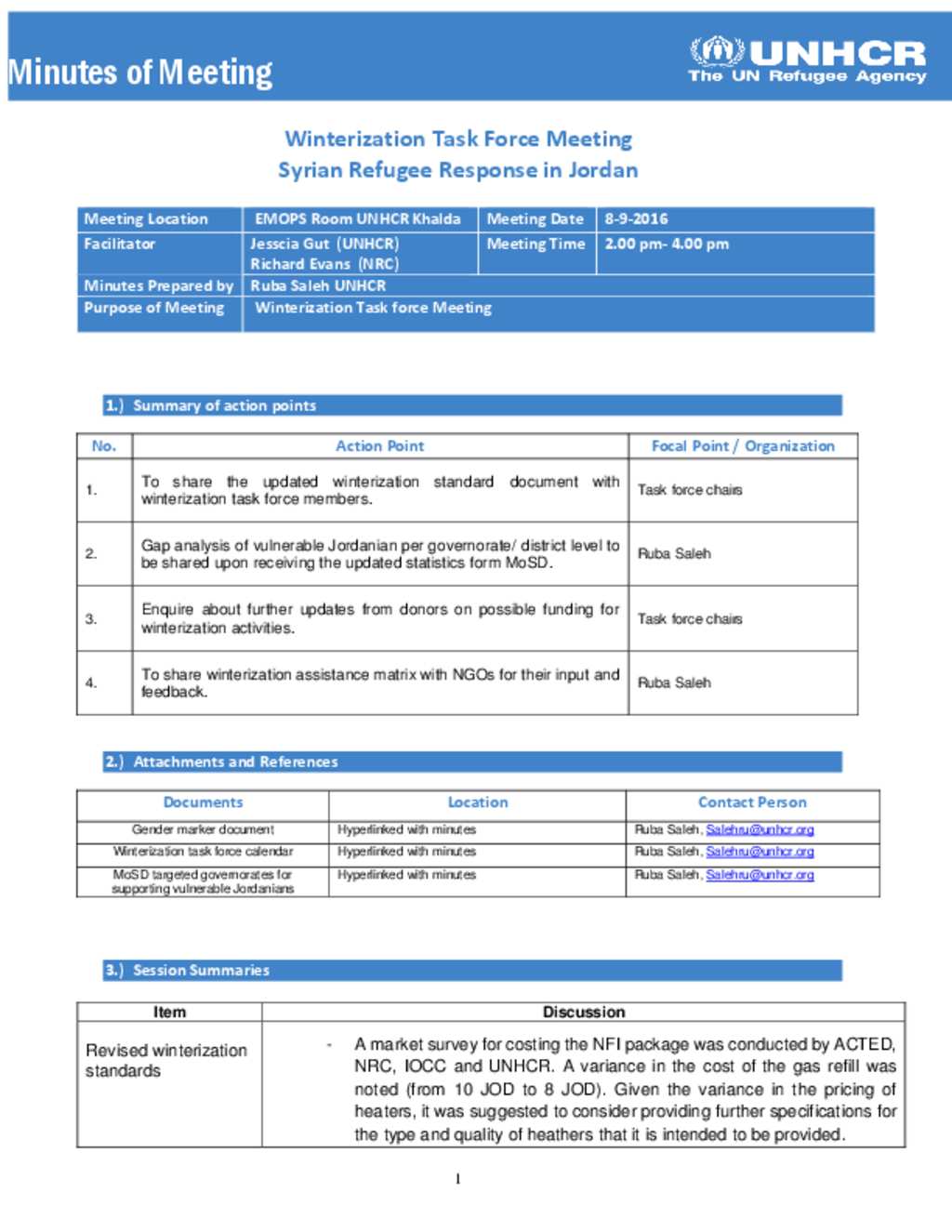 Document - Winterization task force meeting MoM 8-9-2016