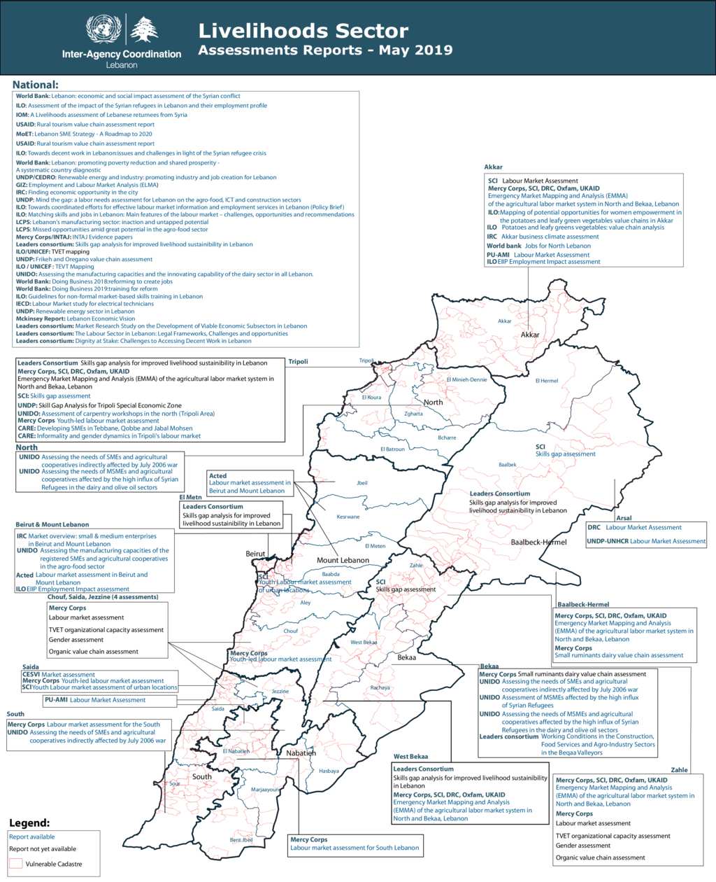 Document - Livelihoods Assessments Map - Updated as of May 2019