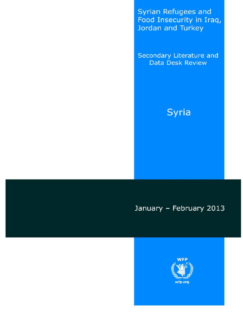 Document - Syrian Refugees and Food Insecurity in Iraq, Jordan and ...