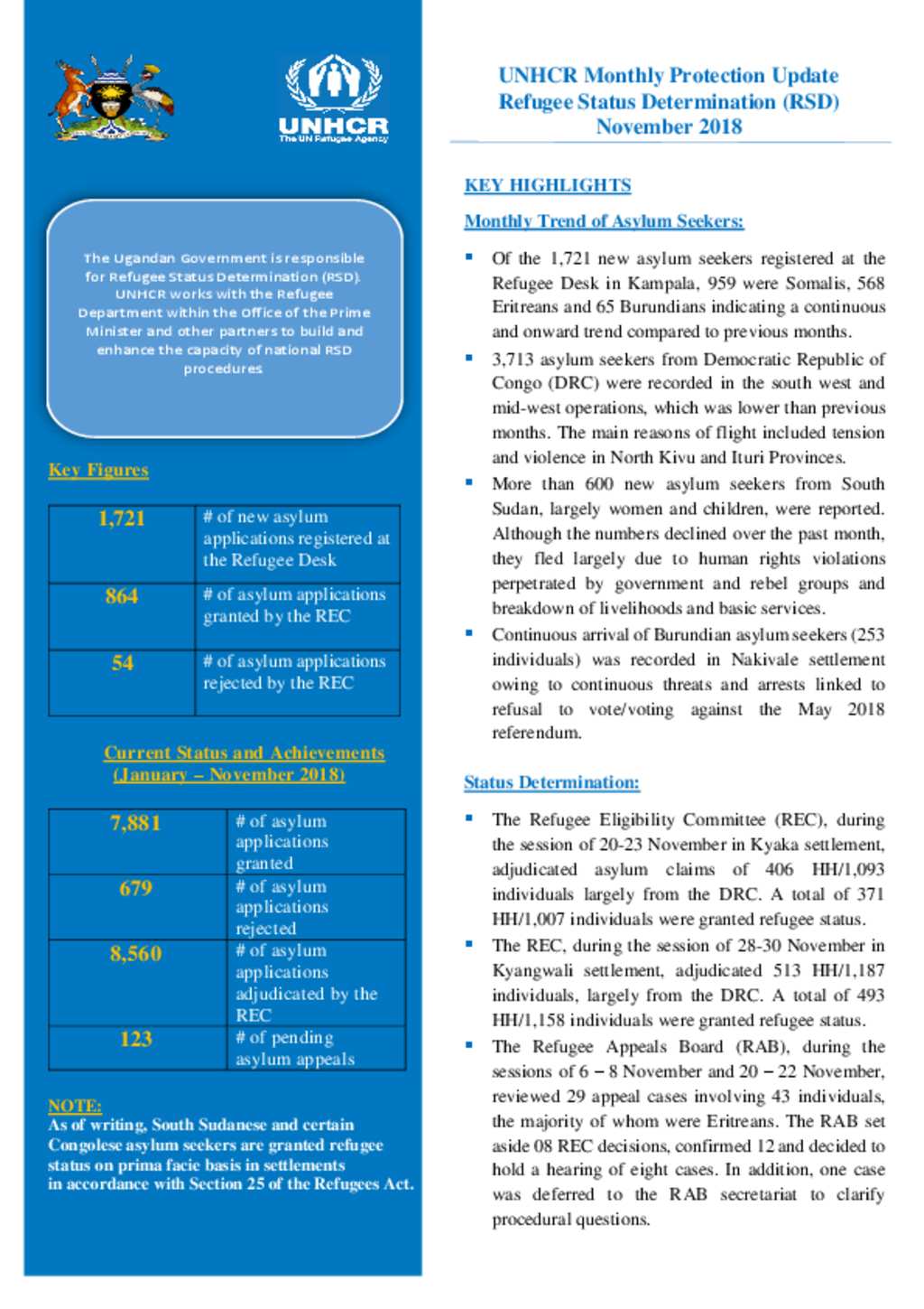 Document - RSD Thematic Report for November 2018