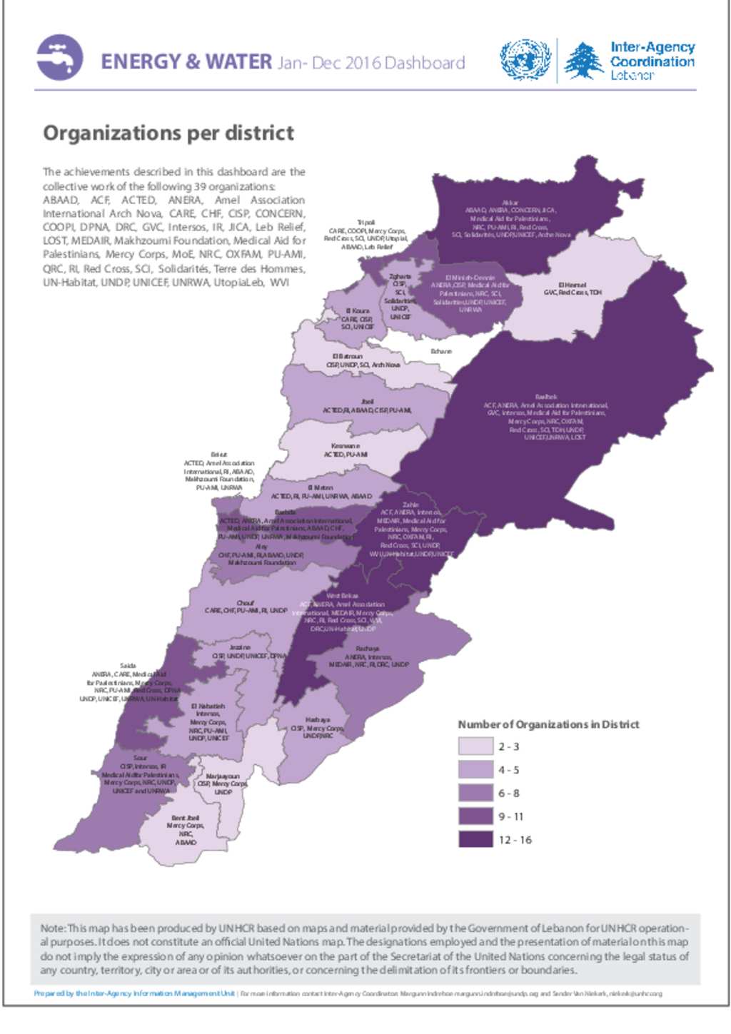Document - Lebanon - Energy and Water - Who Does What Where – 2016