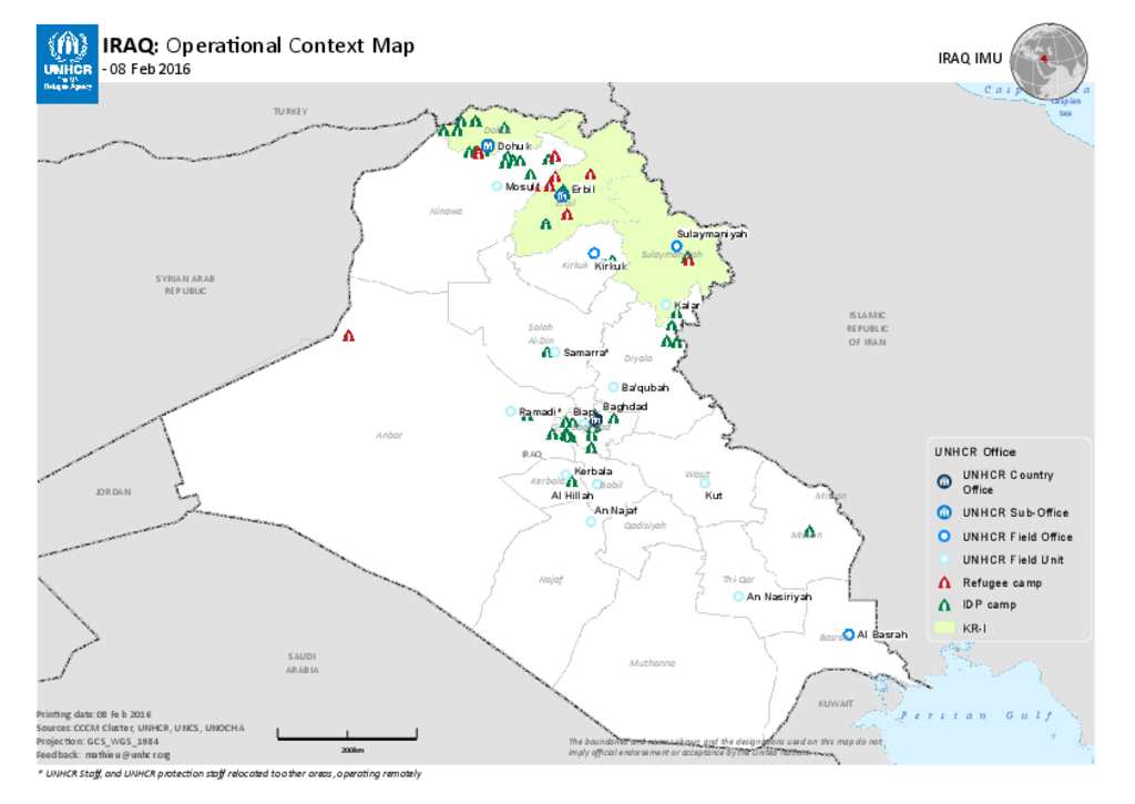 Document - UNHCR_IRAQ_Operational_Map_A4L_20160208