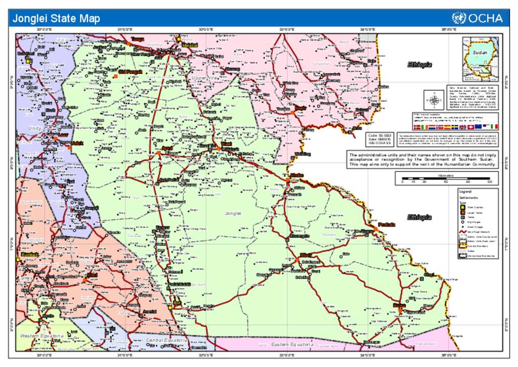 Document - State map of Jonglei