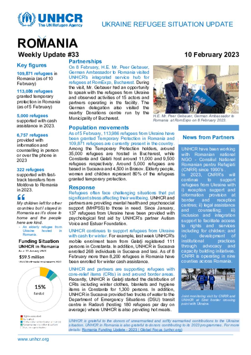 Document - UNHCR Romania _Ukraine Refugee Situation Update - 10 ...