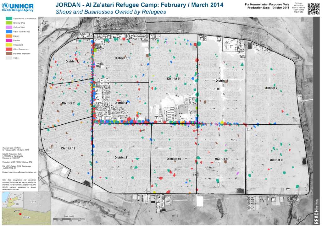 Document - Shops and Businesses Owned by Refugees - Zaatari camp