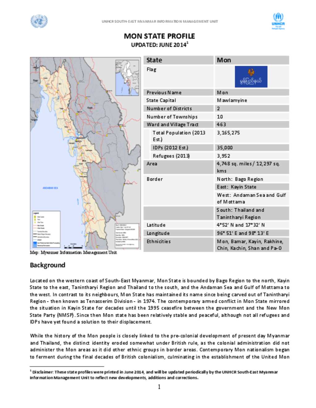 Document - Mon State Profile - June 2014