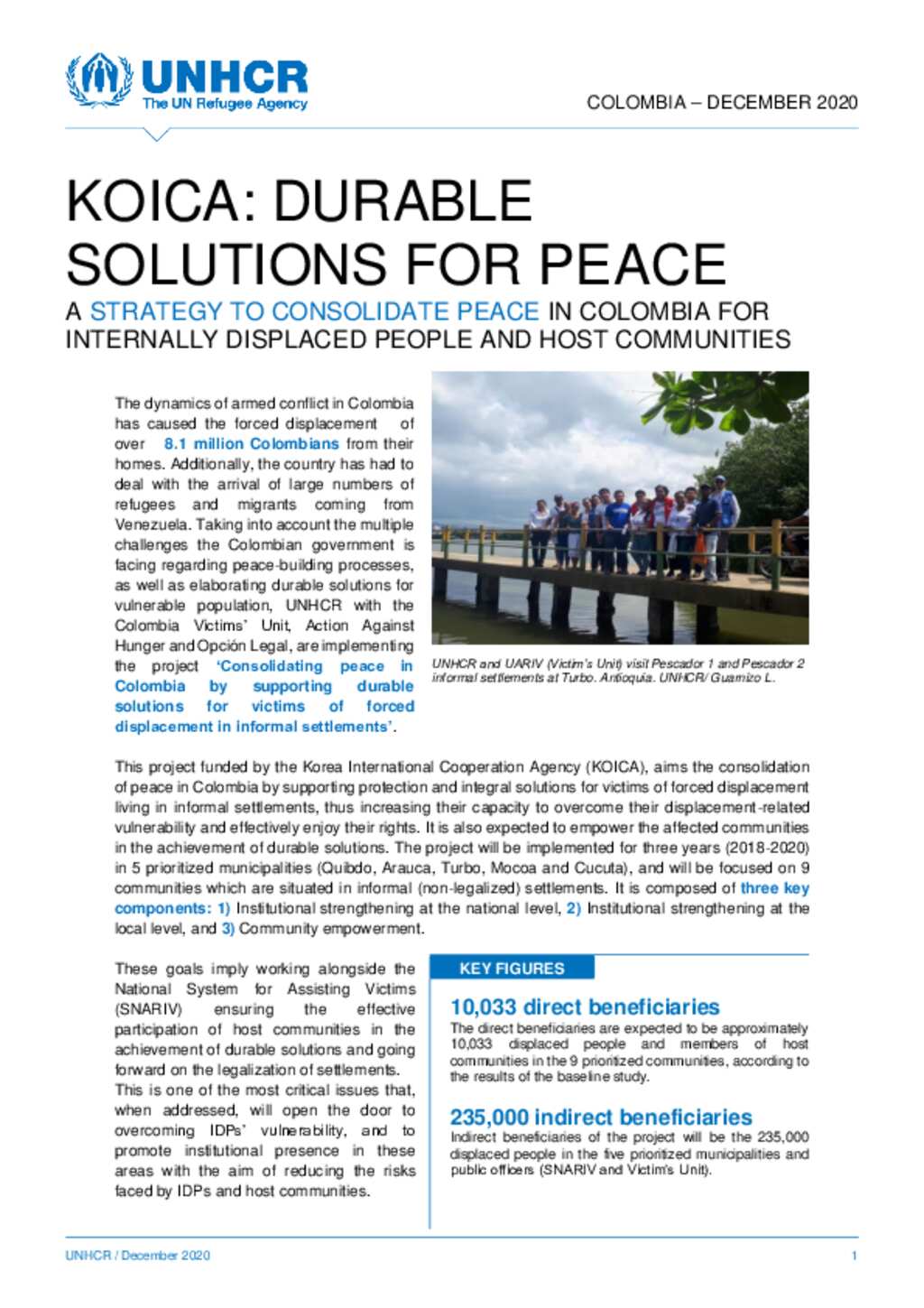 Document - Donor Factsheet: KOICA - Durable Solutions for Peace