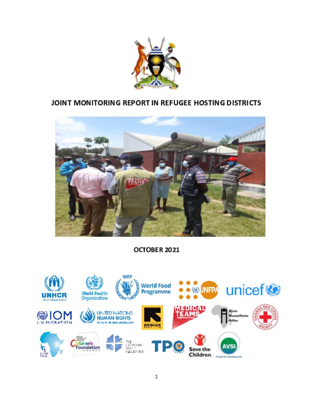Document - UGANDA Joint Monitoring Report in Refugee Hosting districts ...