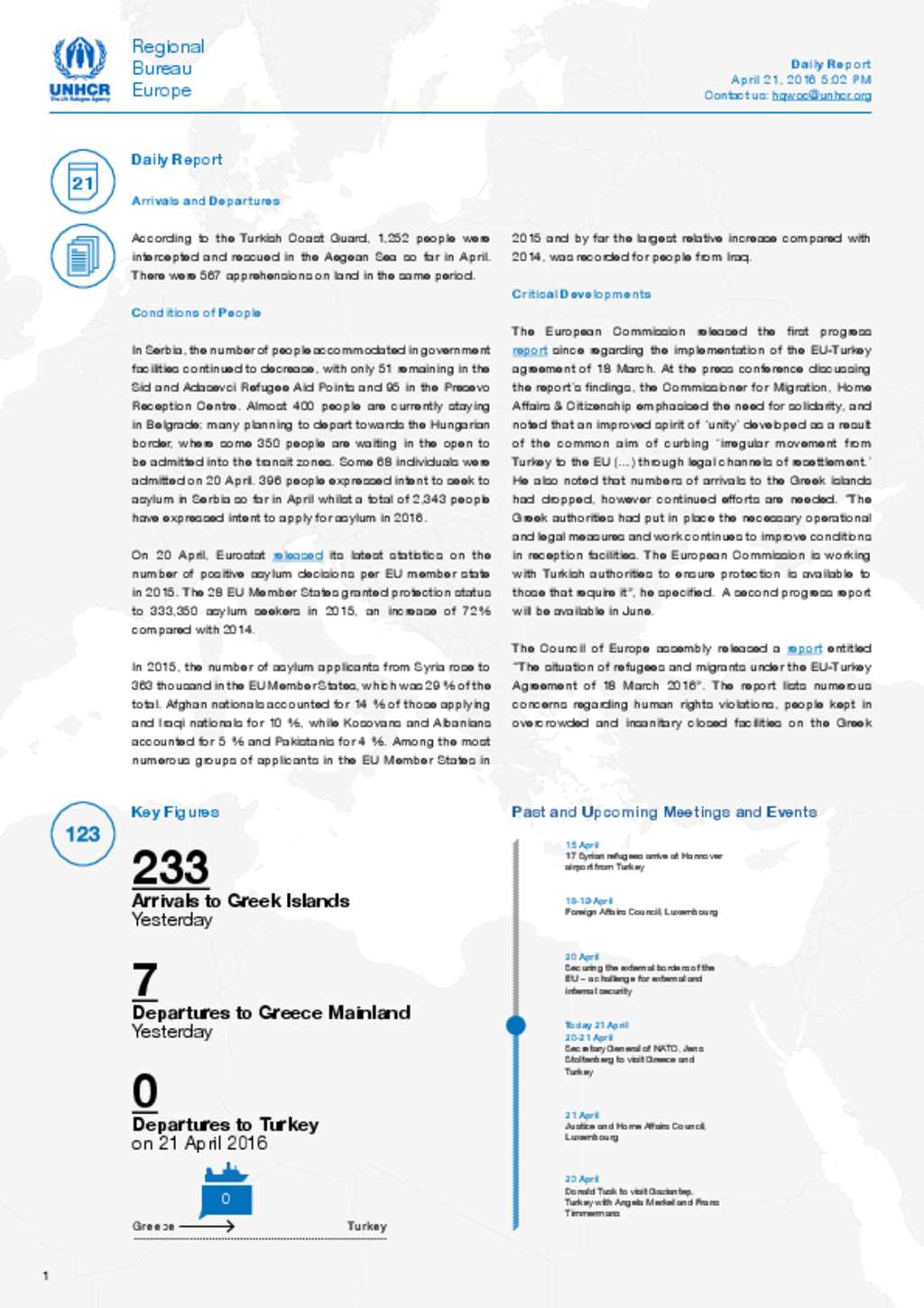 Document - Operations Cell Daily Report - 21 April