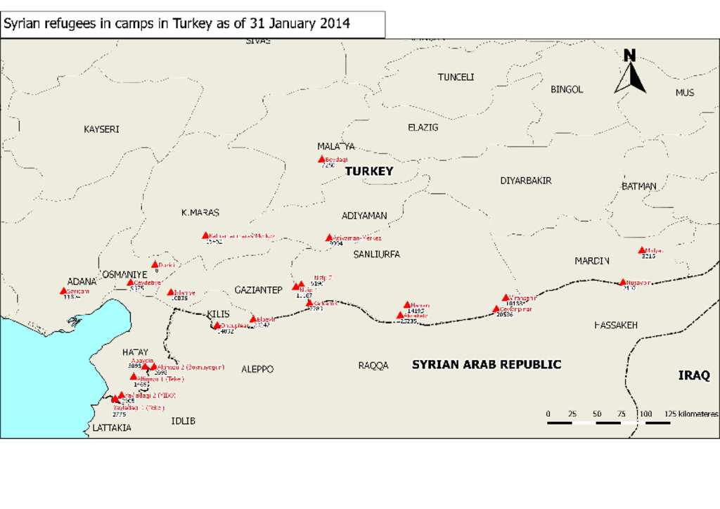 Document - Syrian refugee camps and population in Turkey