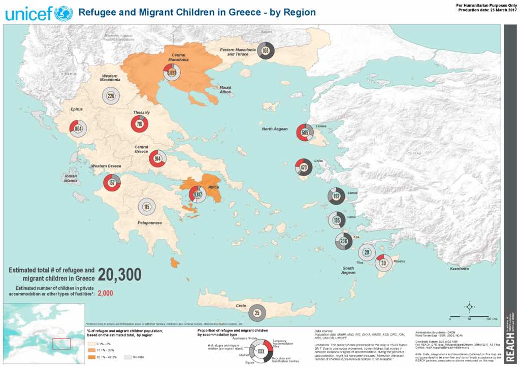 Document - Refugee and Migrant Children in Greece - by Region