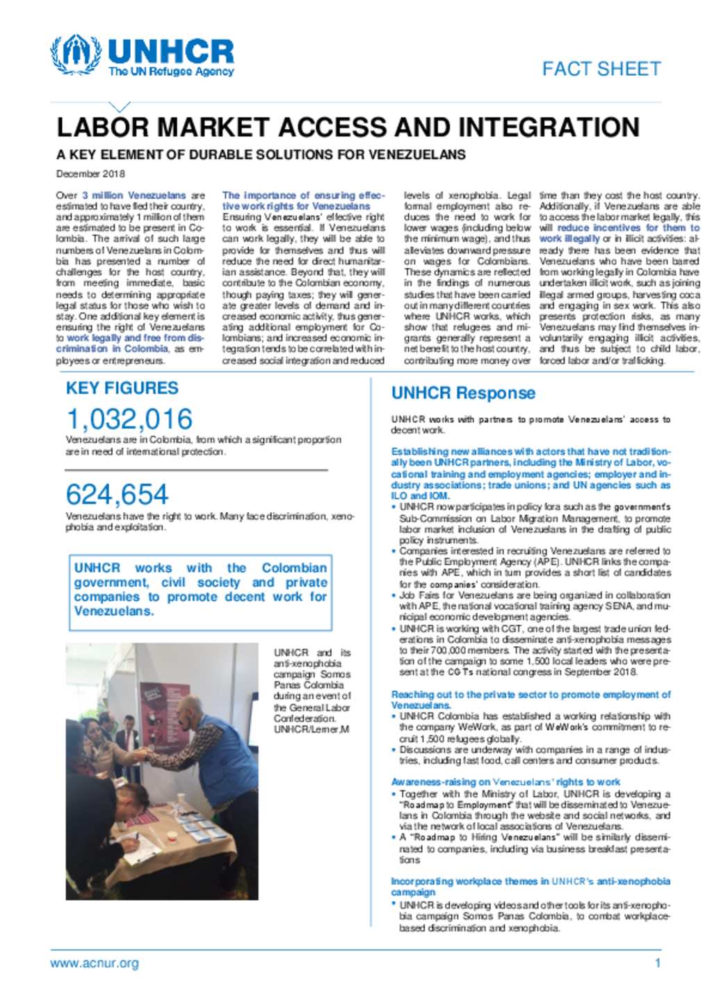 Document - UNHCR Labor market access and integration - December 2018 [EN]