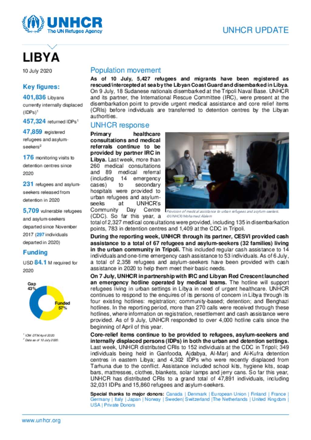 Document - UNHCR Libya Update 10 July 2020