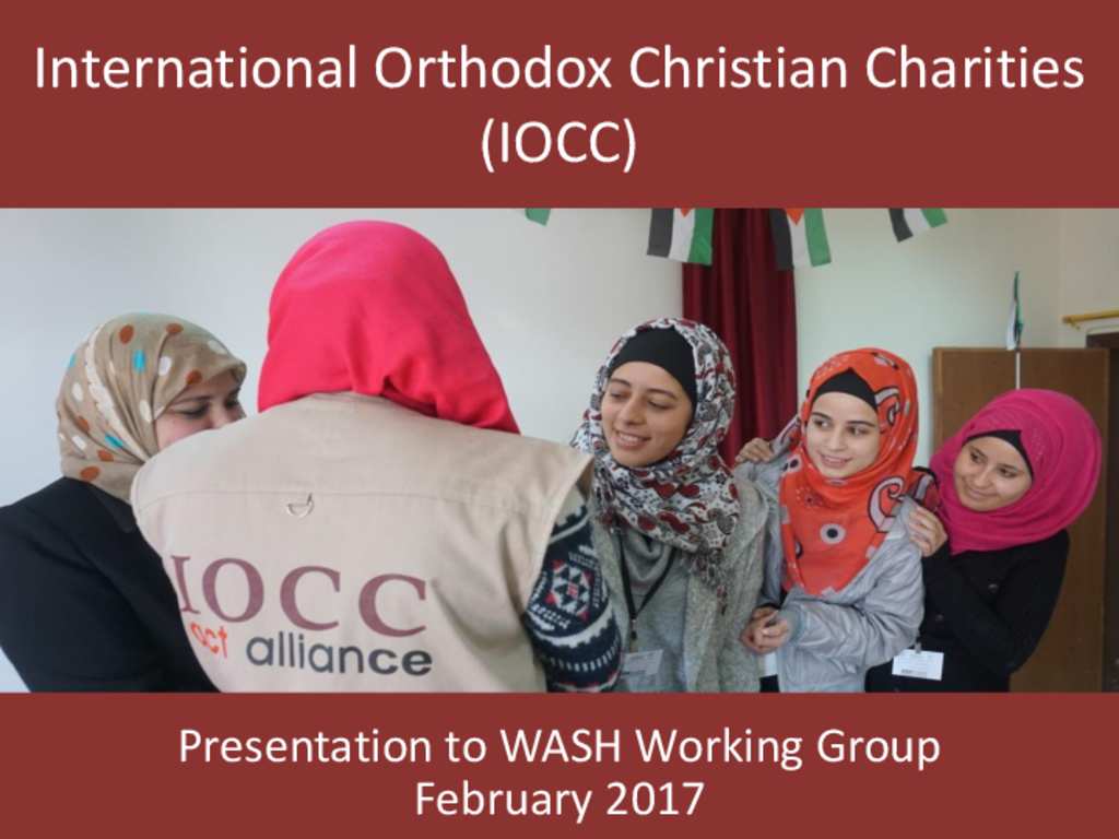 Document - International Orthodox Christian Charities (IOCC)