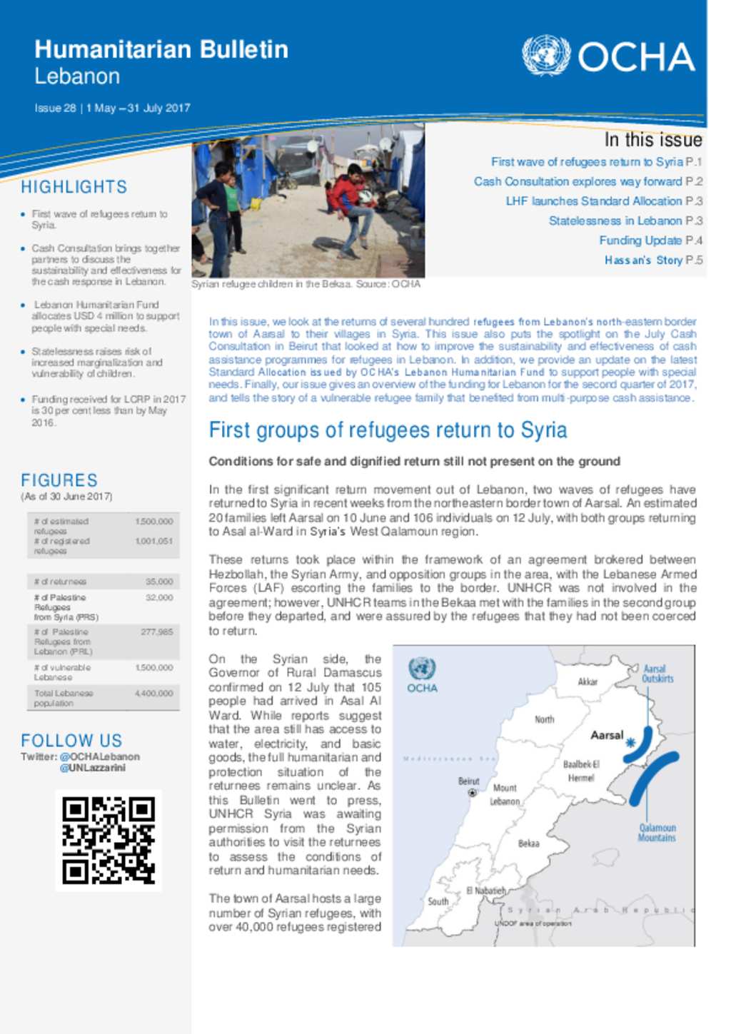 Document - OCHA Lebanon humanitarian bulletin # 28 English