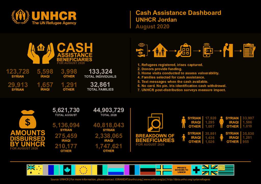 Document - Jordan: Cash-Based Intervention Dashboard (August 2020)