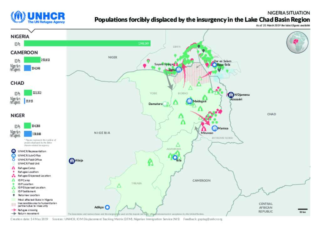 Document - UNHCR Nigeria Situation Map March 2019