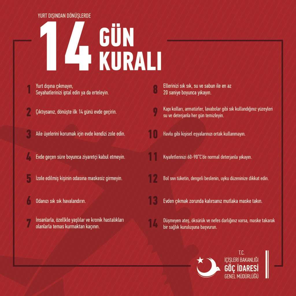 Document COVID 19 Turkish DGMM 14 Days Turkish