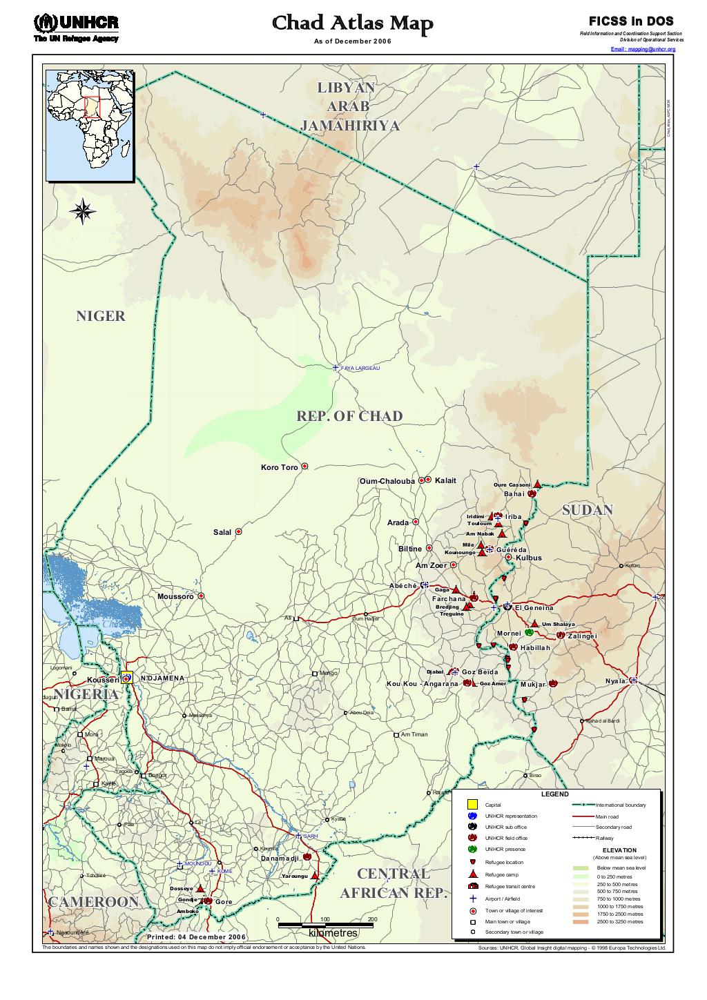 Document - Chad Atlas Map - December 2006