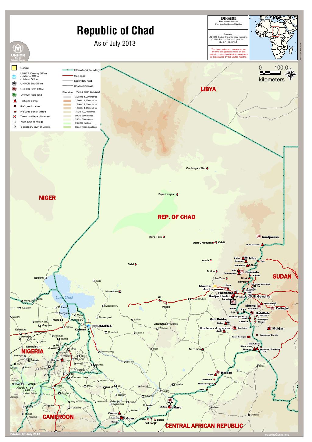 Document - Republic of Chad - July 2013