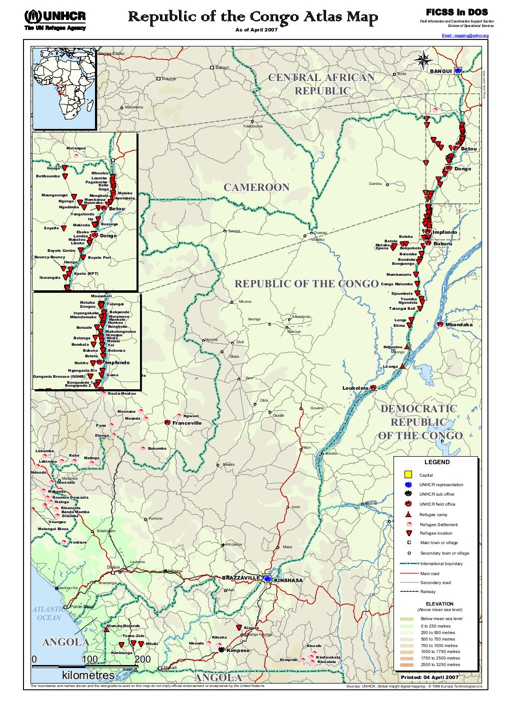 Document - Republic of the Congo Atlas Map - June 2007