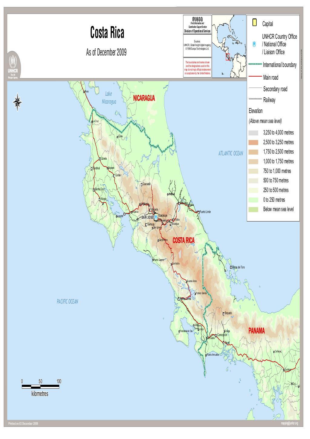 Document - Costa Rica Atlas Map
