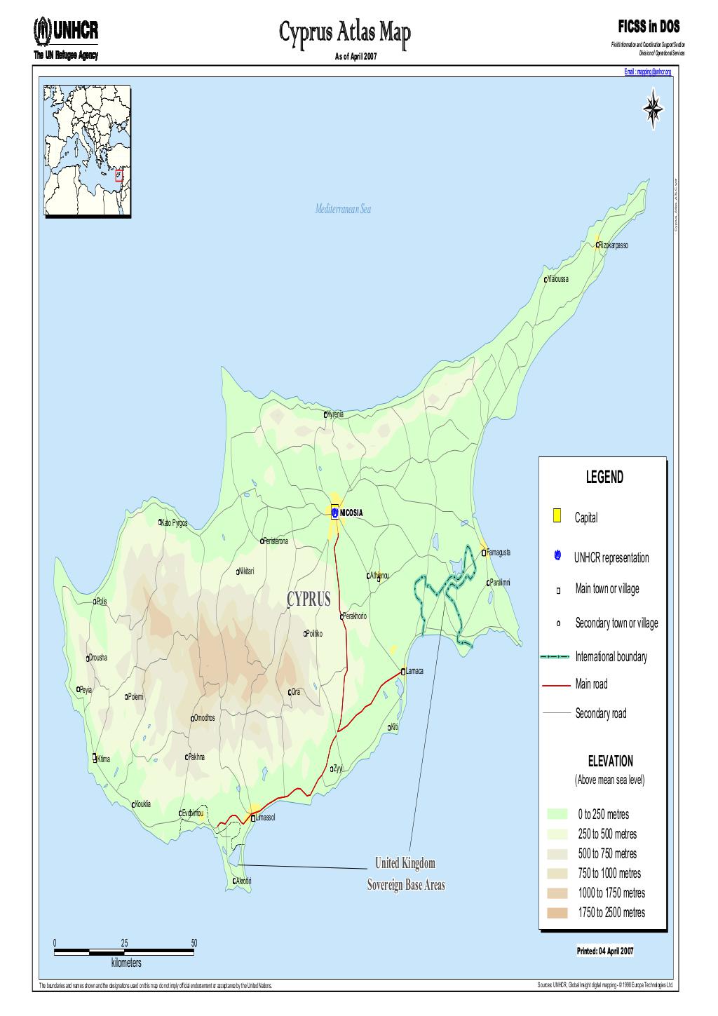 Document - Cyprus Atlas Map - April 2007