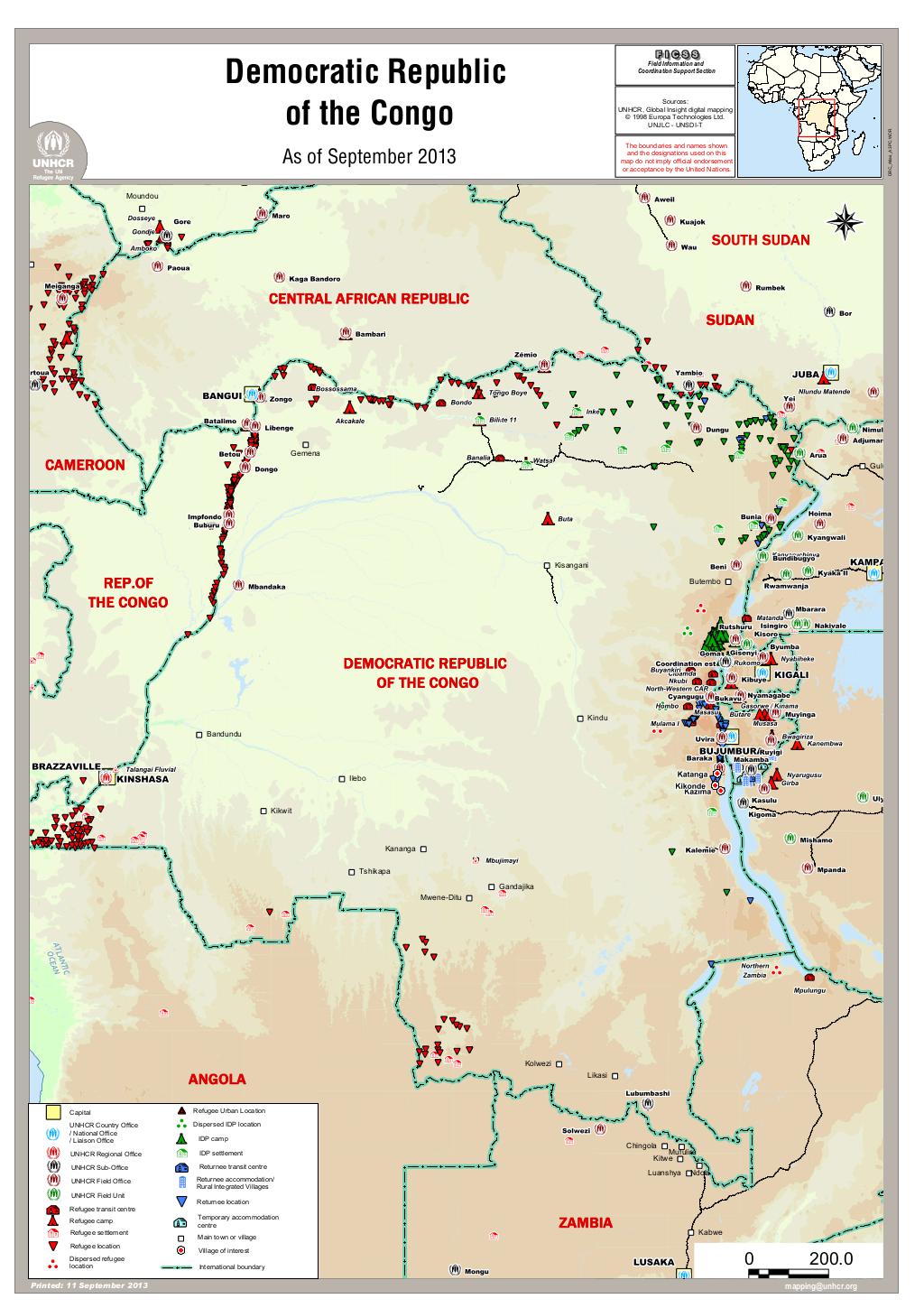 Document - Democratic Republic of the Congo- As of September 2013