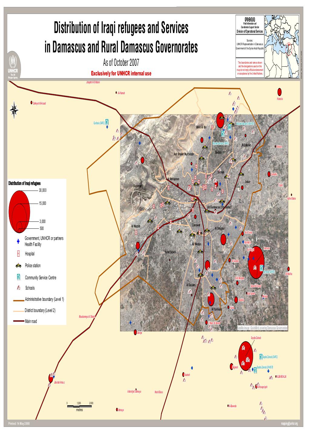 Document - Distribution of Iraqi refugees and Services in Damascus and ...