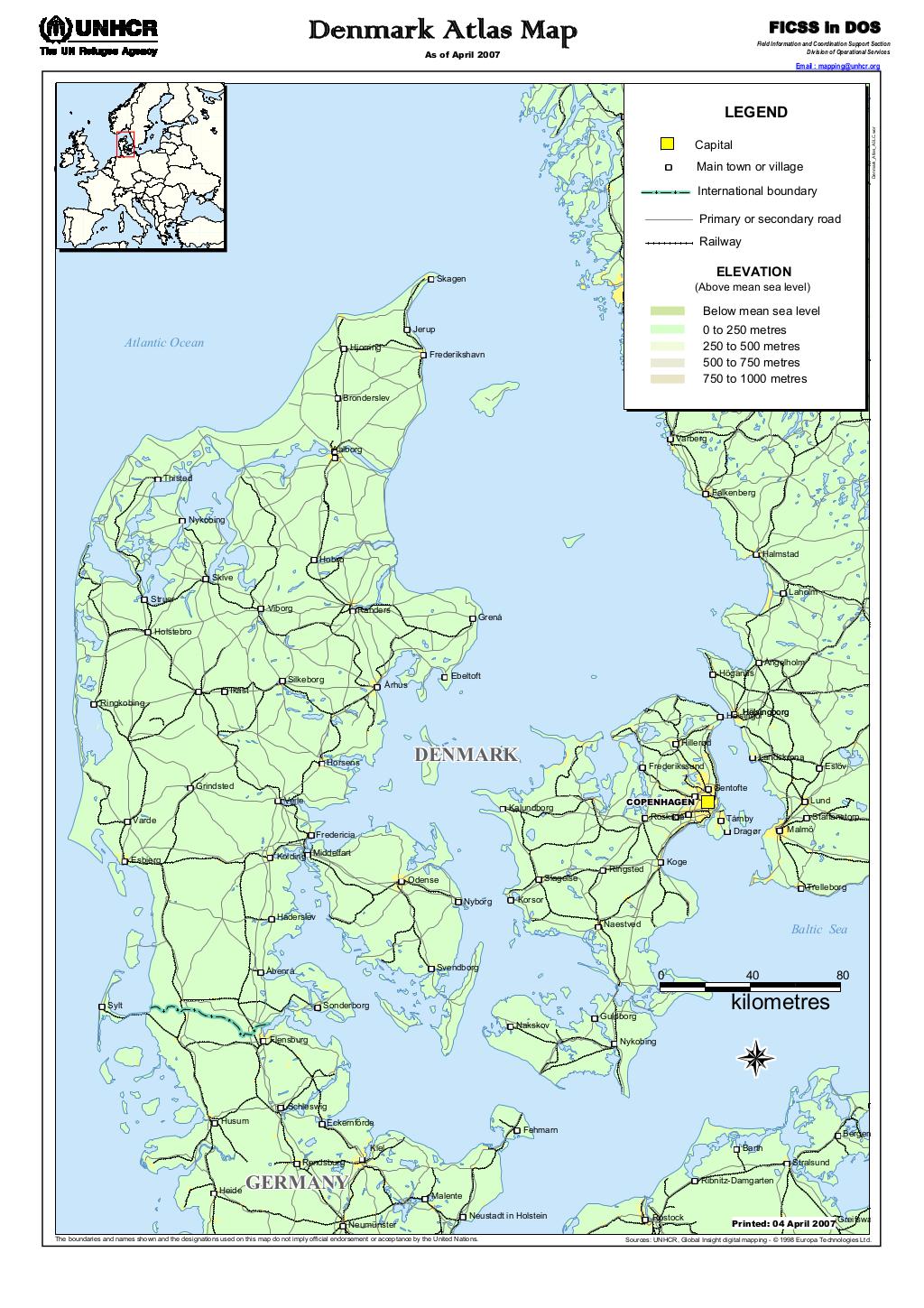 Document - Denmark Atlas Map - April 2007