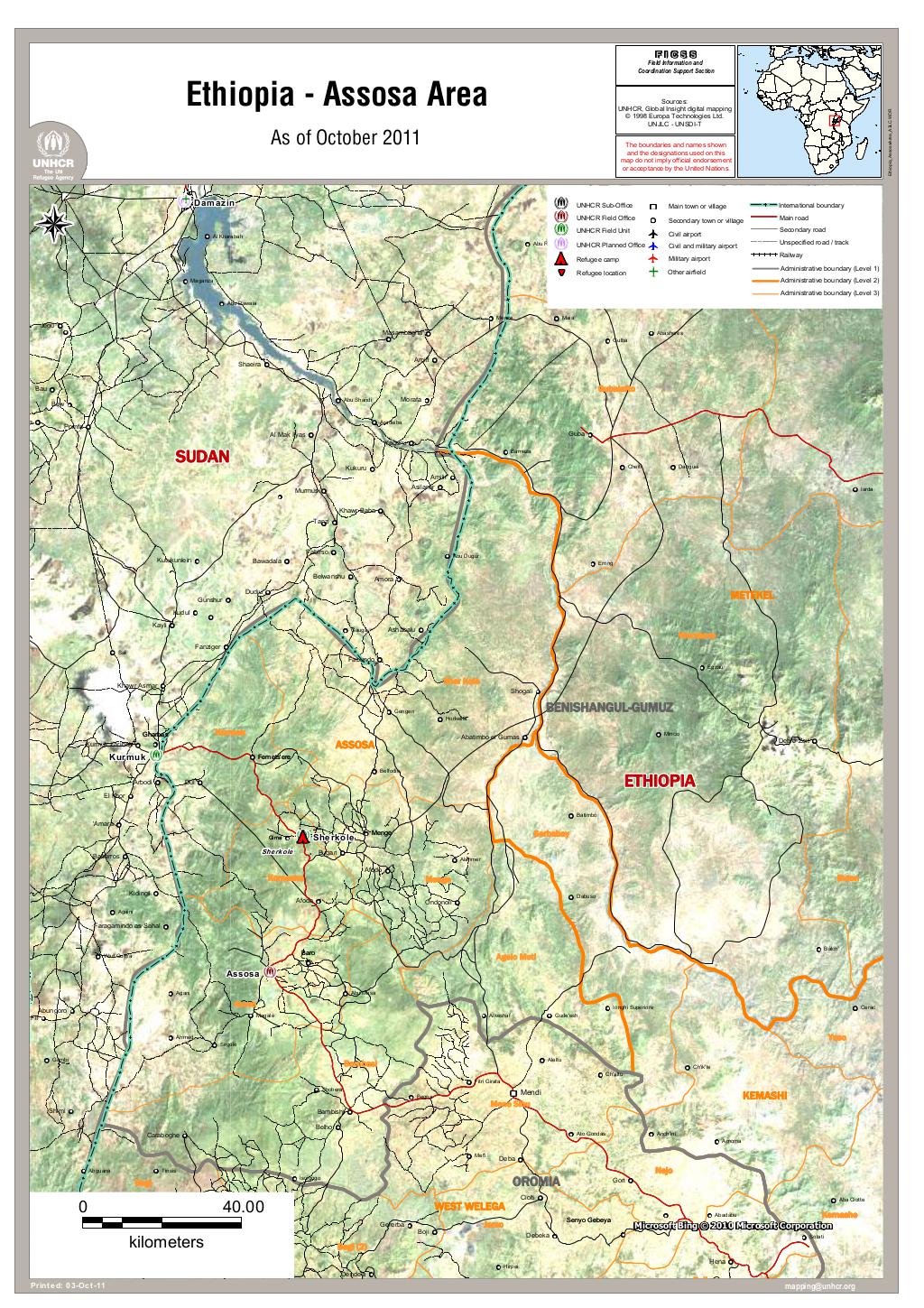 Document - Ethiopia - Assosa Area - October 2011